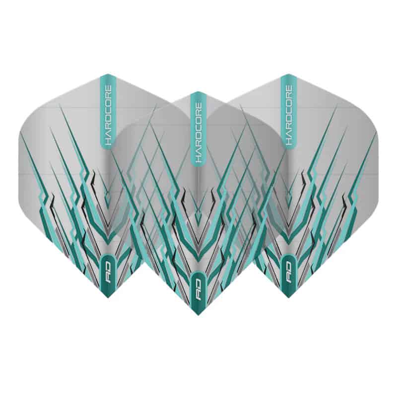 Peter Wright Light Blue Mohawk Hardcore Dart Flights – Standard - Black ...